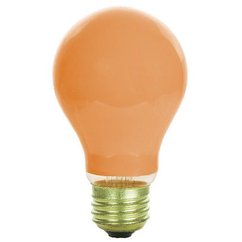 2 PK - SUNLITE 40w A19 120v Ceramic Orange Colored Medium Base Bulb ...