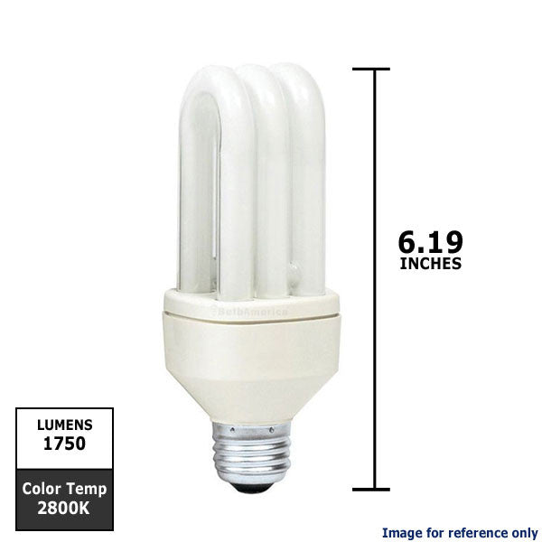 Philips 25w 2800K Warm White E26 SLS Triple Tube Fluorescent Light Bul ...