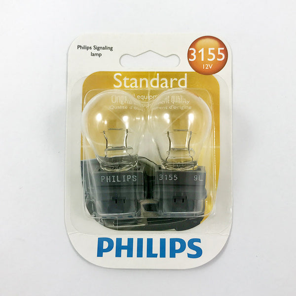 2 Pack- Philips 3155 - 20.48w 12.8v S8 Automotive Light Bulb – BulbAmerica