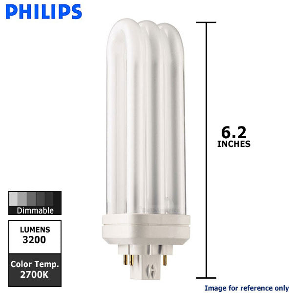 Philips 42w Triple Tube 4-Pin GX24Q-4 2700K Fluorescent Light Bulb ...