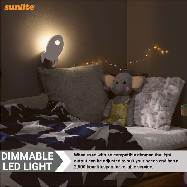 12Pk - Sunlite 7W Incandescent Flame Tip Petite Chandelier E12 Base Cl ...