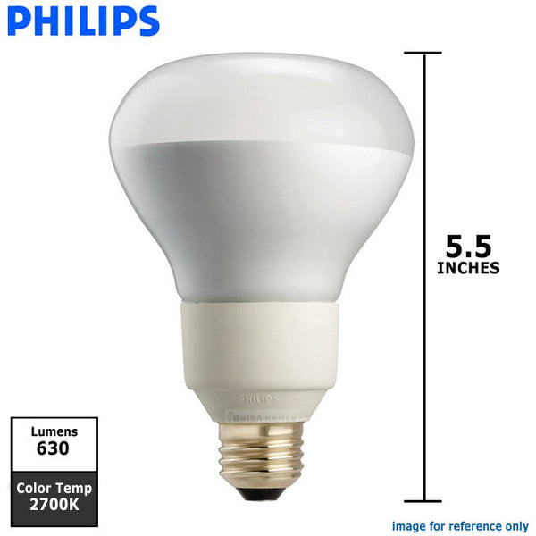 Philips 16w R30 Dimmable CFL Warm White Fluorescent Light Bulbs ...