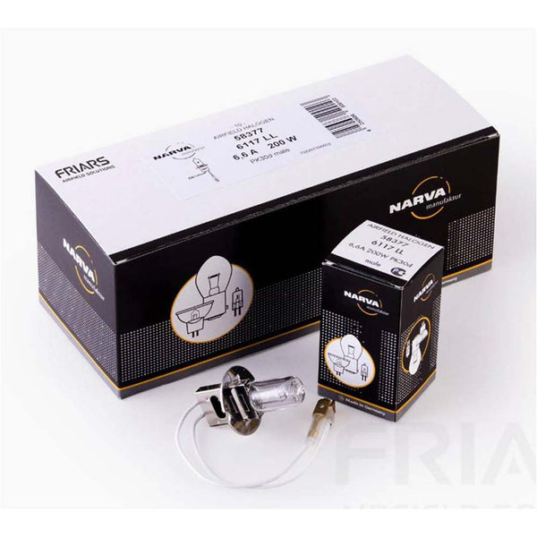 Narva 58377 6117 LL 6.6A 200W PK30d w/ Male Connector Airfield Bulb ...