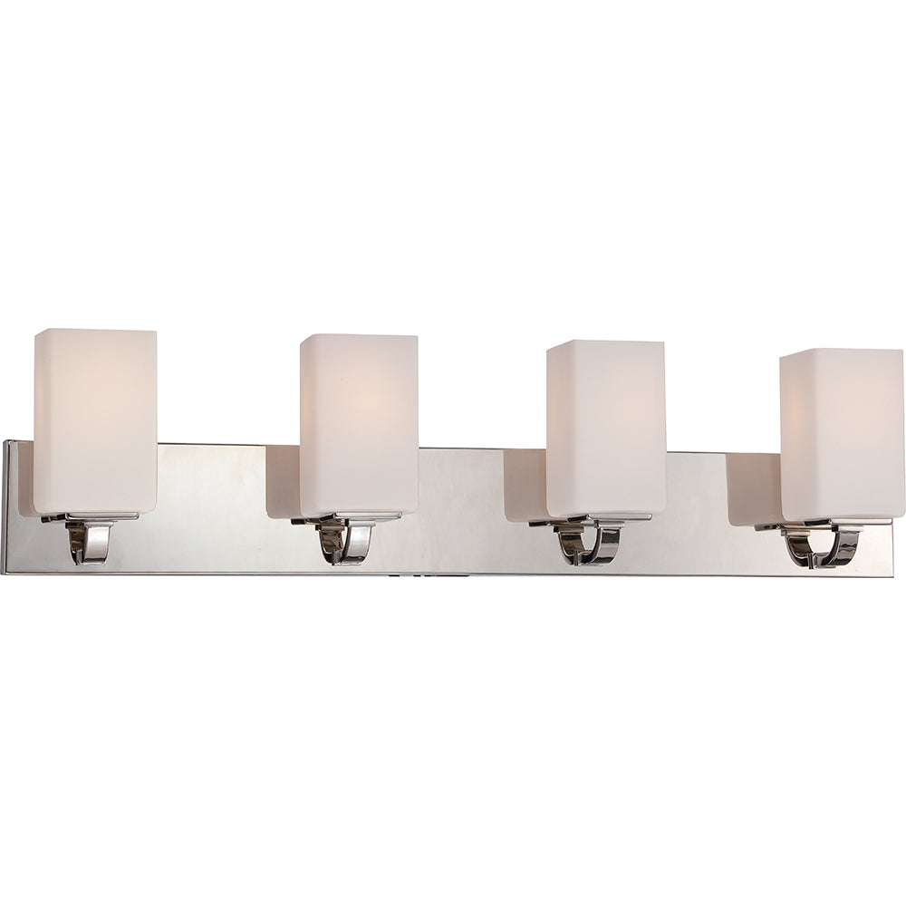 Vista - 4 Light Vanity Fixture w/ Etched OpalGlass – BulbAmerica
