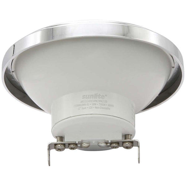 Sunlite 10w 12v LED AR111 G53 Base 3000K Narrow Flood Bulb - 75w Equiv ...