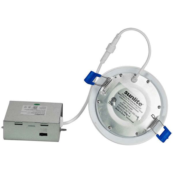 Sunlite 4-in 12w LED Round Recessed Slim Downlight CCT Tunable White F ...