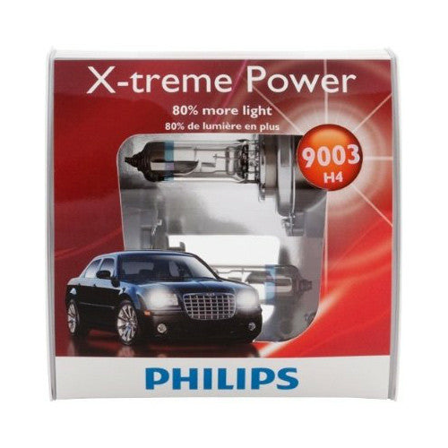 Philips 9003 - X-treme Power Low and High Beam Headlight +80% light ...