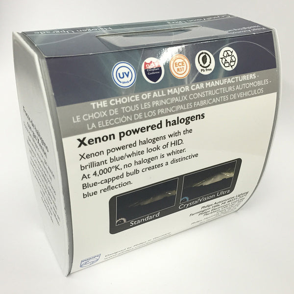 Philips 9005 - Crystal Vision Ultra Bright Halogen High Beam Headlight ...
