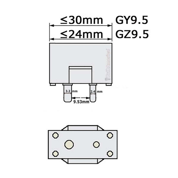 GE 10099 EVV 120w 6.6A GZ9.5 T4 Quartzline Airport and Airfield Haloge ...