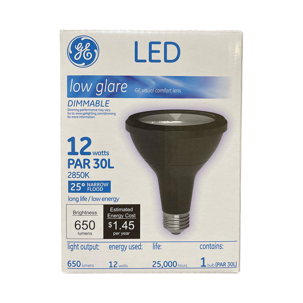 GE 12w 120v LED PAR30 2700k Warm White Flood Dimmable Bulb - 75w equiv ...