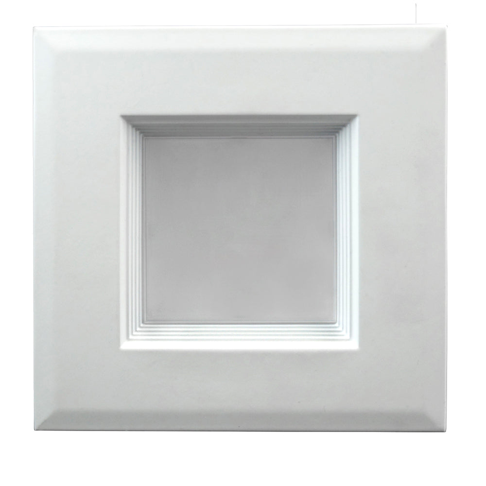 NICOR 4 inch Square LED Downlight Retrofit 3000K Dimmable White Finish ...