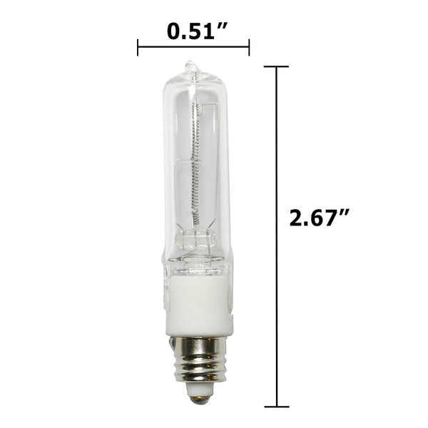 Platinum ESL 150W 120V T4 E11 Mini Can Base Clear Halogen Bulb ...