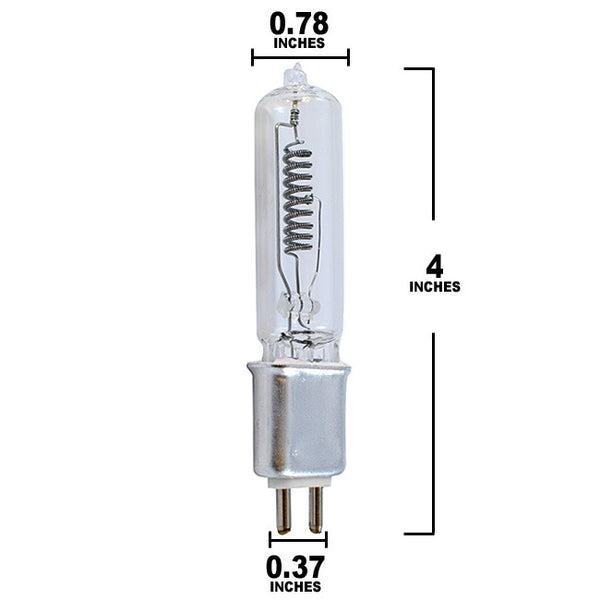 FEL Bulb - 1000w 120 Volt G9.5 base halogen Stage and Studio Lamp ...