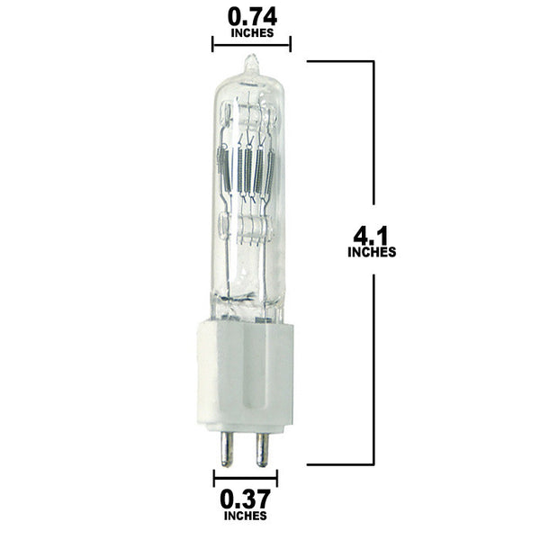 GLE Bulb - 750 watts 115 volts G9.5 2-Pin Halogen Stage and Studio lam ...