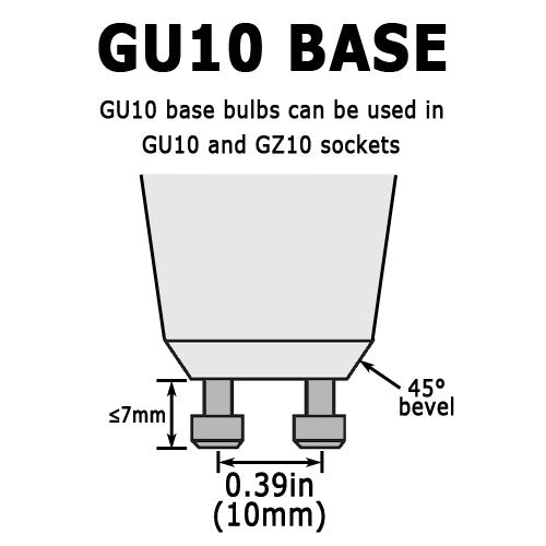 BulbAmerica 50W 120v MR16 EXN GU10 Flood FL w/ Front Glass Halogen Lig