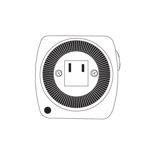 SUNLITE T100 24 Hr Appliance Timer White Color – BulbAmerica