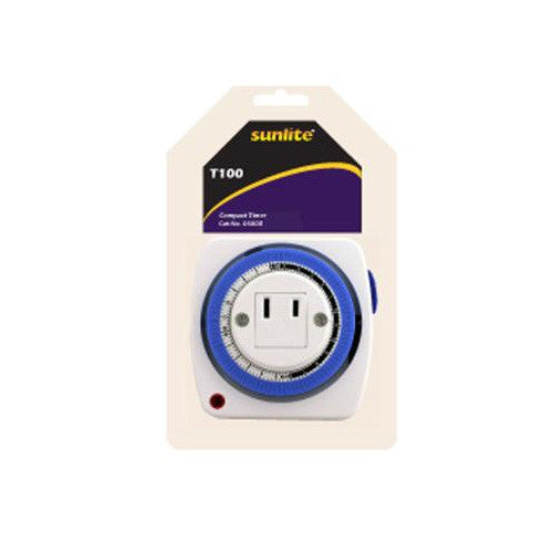 SUNLITE T100 24 Hr Appliance Timer White Color – BulbAmerica