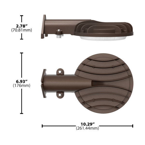 NICOR 10-inch Compact LED Canopy Light with Photocell – BulbAmerica