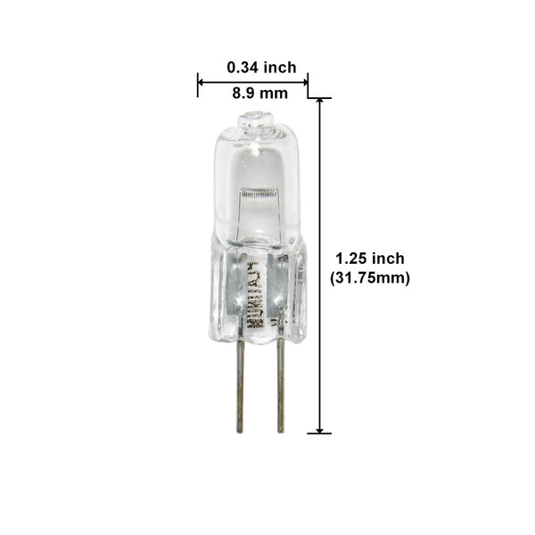 Platinum 5W 12V G4 Bi-Pin Base Clear Halogen Bulb – BulbAmerica