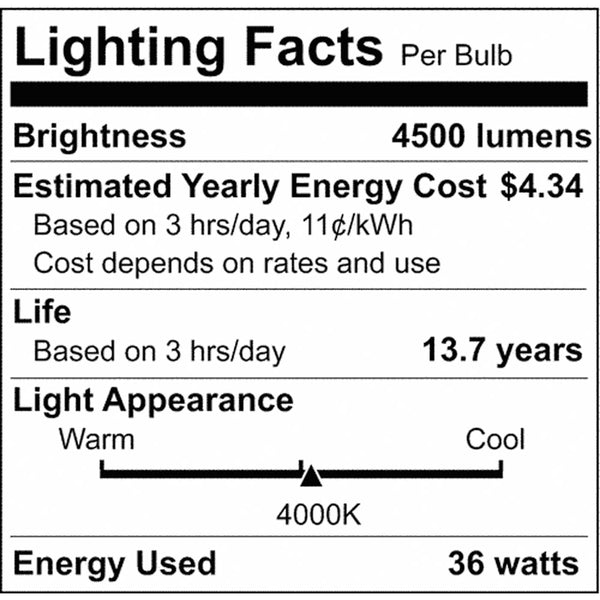 Ultra Bright Utility Lamp 36W PS30 LED Dimmable White Finish E26 Base ...