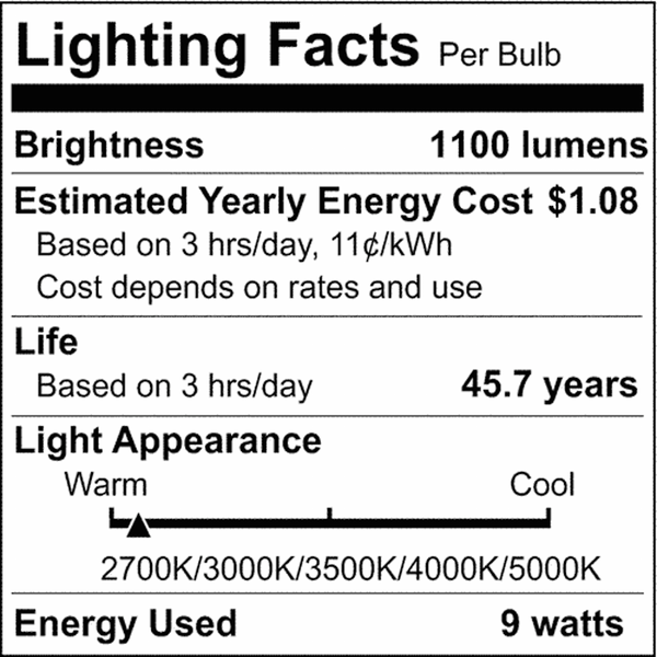 Satco 9w PL 4-Pin LED 1100Lm G24q Base 120-277v CCT Selectable White F ...