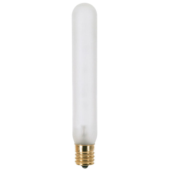 Satco S3708 25W 130V T6.5 Clear E17 Intermediate Base Incandescent bul ...
