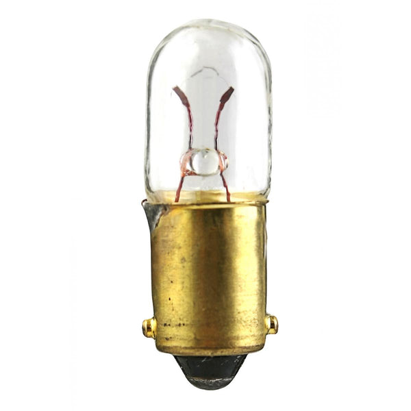 Satco 1.12w miniature T3.25 BA9s Miniature Bayonet base 3.2v Clear Fin ...