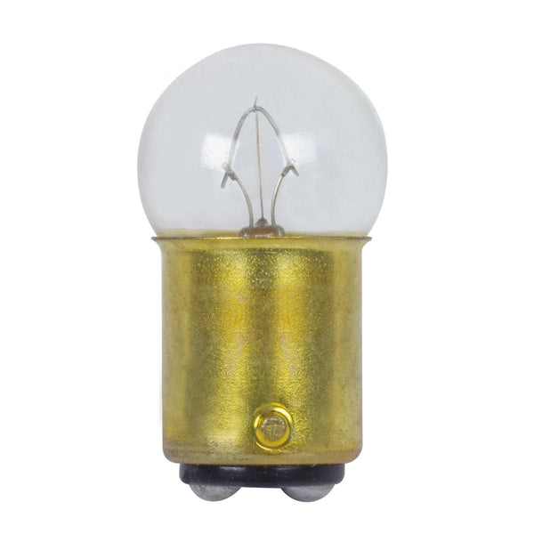 Satco 9w G5.75 miniature BA15d Bayonet Double Contact base 13v Clear B ...