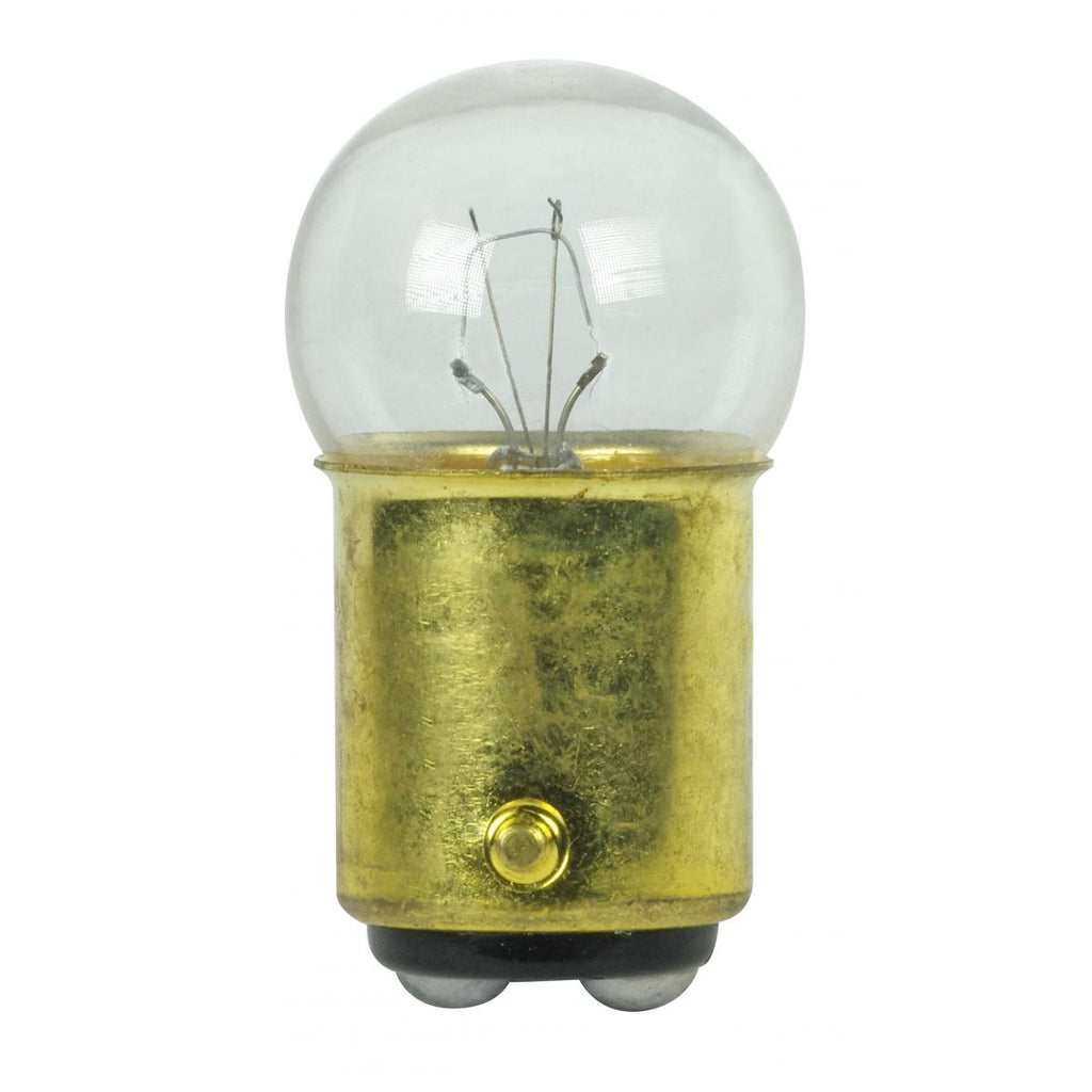 Satco 8.4w G6 miniature BA15d Double Contact base 28v Clear Bulb ...