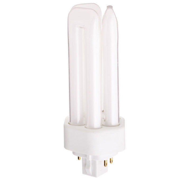 Satco S8347 26W Triple Tube 4-Pin GX24Q-3 Plug-In base 3500K fluoresce – BulbAmerica