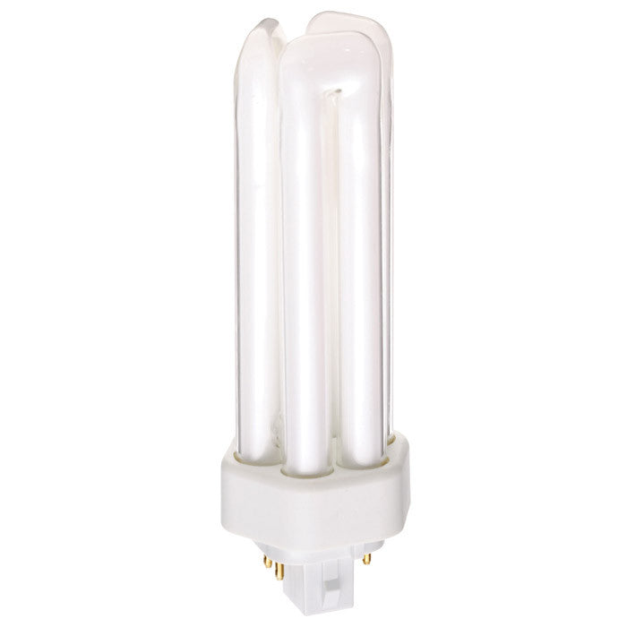 Satco S8351 32W Triple Tube 4-Pin GX24Q-3 Plug-In base 3500K fluoresce – BulbAmerica