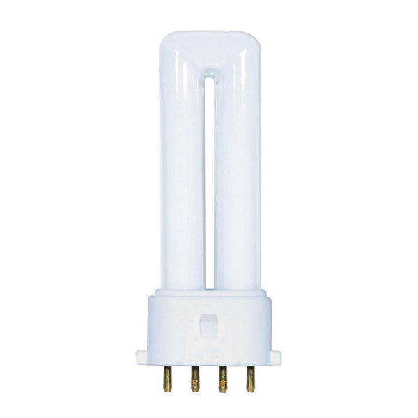 Satco S8361 5W Single Tube 4-Pin 2G7 Plug-In base 4100K fluorescent bu ...