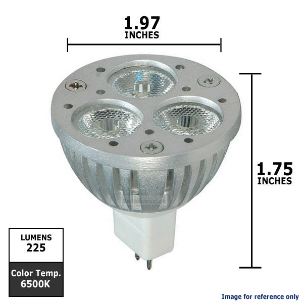 KolourOne S8704 4W MR16 LED 6500K Flood FL40 Light Bulb – BulbAmerica