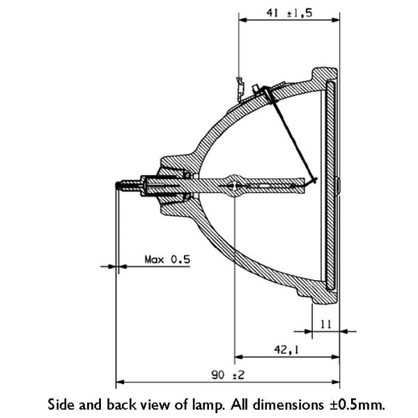 Philips UHP 100W-120W 1.0 E23 - DLP TV Lamp without Housing – BulbAmerica