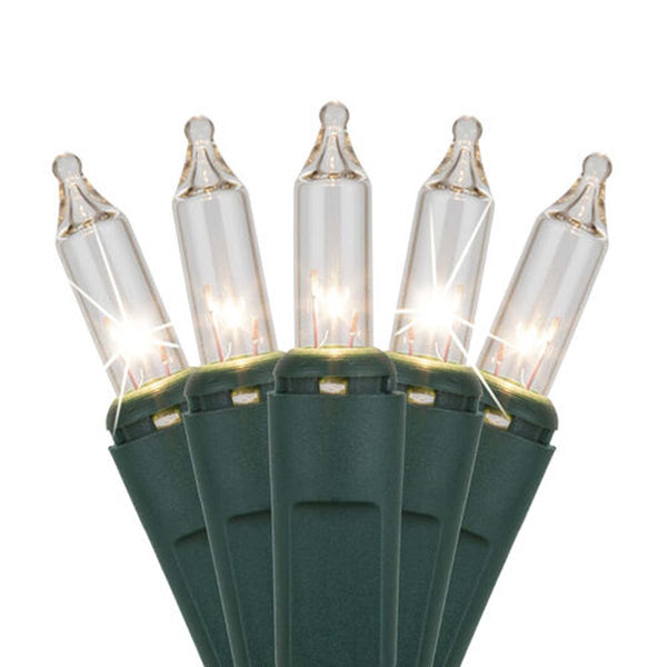 100 Clear Twinkle Mini Lights 6" Spacing – BulbAmerica