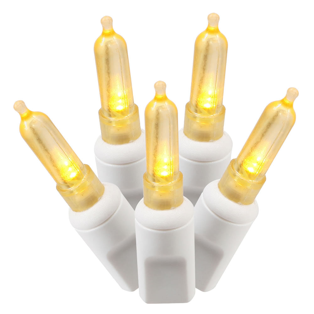 100Lt Yellow LED / White Wire Italian EC 4 in x 34 ft. – BulbAmerica