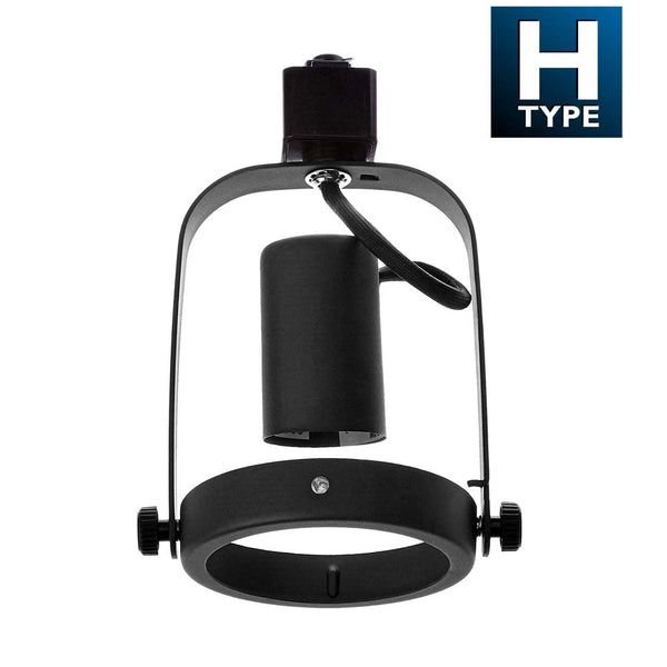 NICOR 75W Black Adjustable Track Light Gimbal Ring Head – BulbAmerica