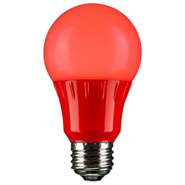 SUNLITE Red LED A19 3w Medium (E26) Base Light Bulb - 80148-SU ...