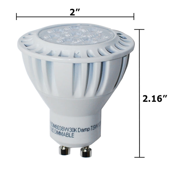 High Quality LED 7.5W GU10 MR16/PAR16 Daylight 550LM Flood Light Bulb ...