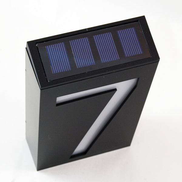 Waterproof Solar Power LED Address Number Door Wall Plate Light Sign ...