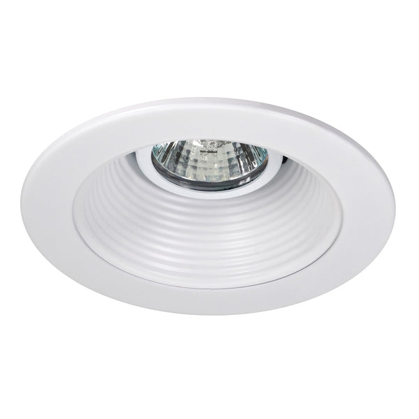 NICOR 4 in. Lo-volt White Baffle – BulbAmerica