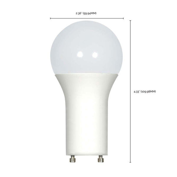 Satco 11.5w A19 LED 4000K 1100LM 120v GU24 Base - 75W equiv – BulbAmerica