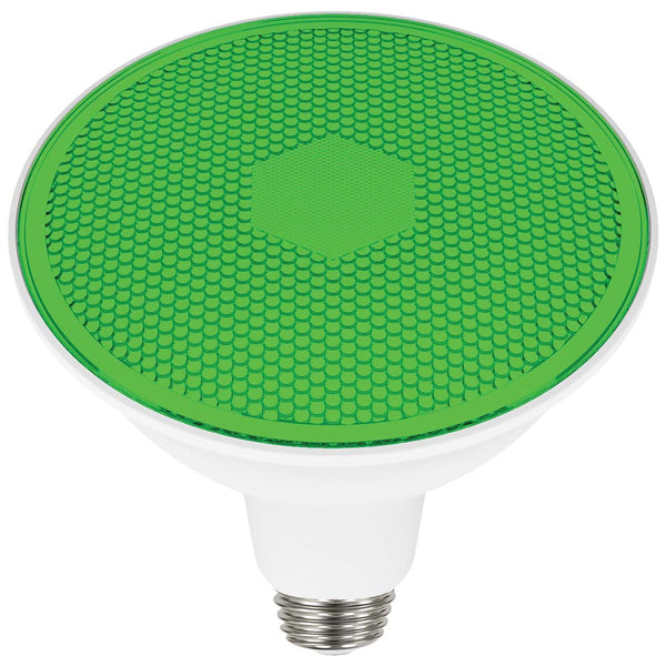 Satco 11.5w PAR38 LED Green 90 deg. 120v Bulb – BulbAmerica