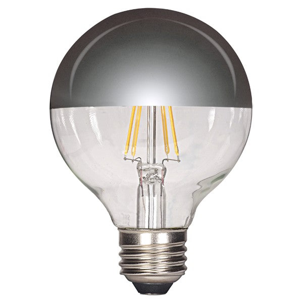 4.5w G25 LED 120v Silver Crown E26 Medium base 2700K Warm White Dimmab ...
